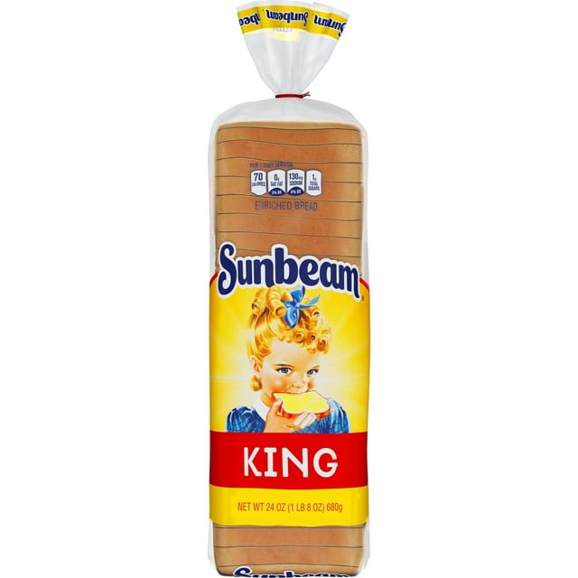 Sunbeam White King Sandwich Bread, 24 oz - Walmart.com