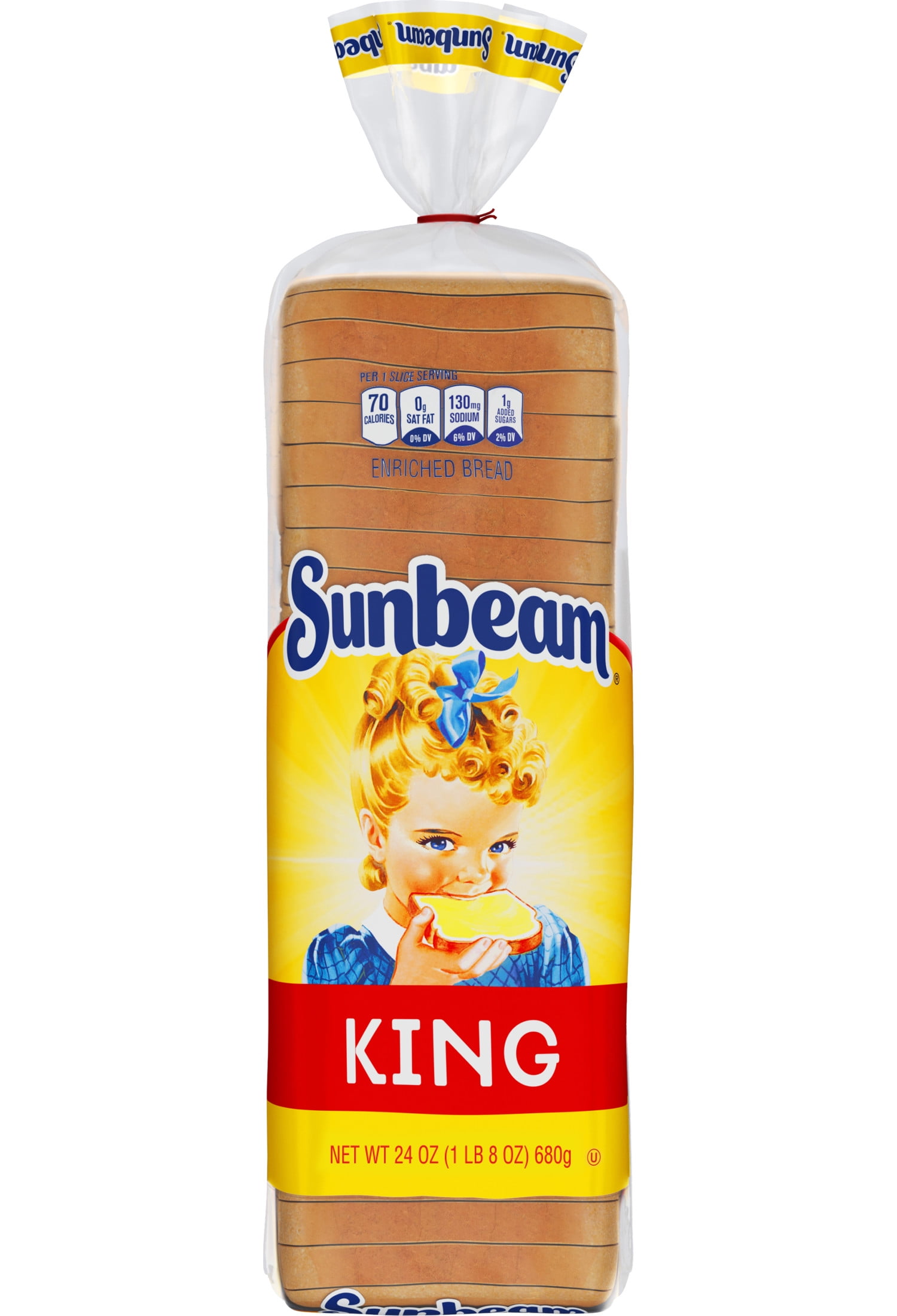 Sunbeam White King Sandwich Bread, 24 oz - Walmart.com
