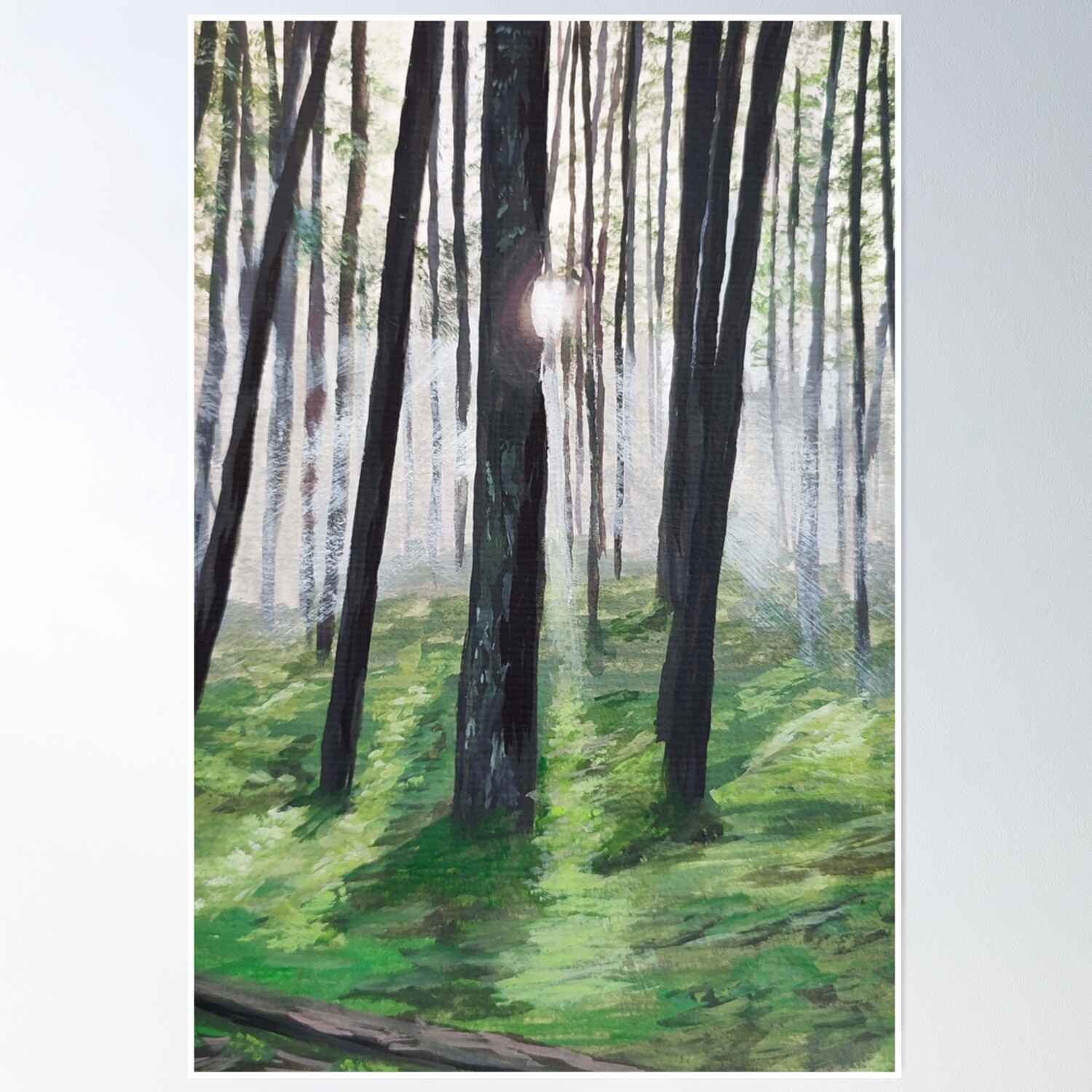 Sunbeams Found Their Way Poster Wall Art, Modern Wall Decor, 12x18 ...