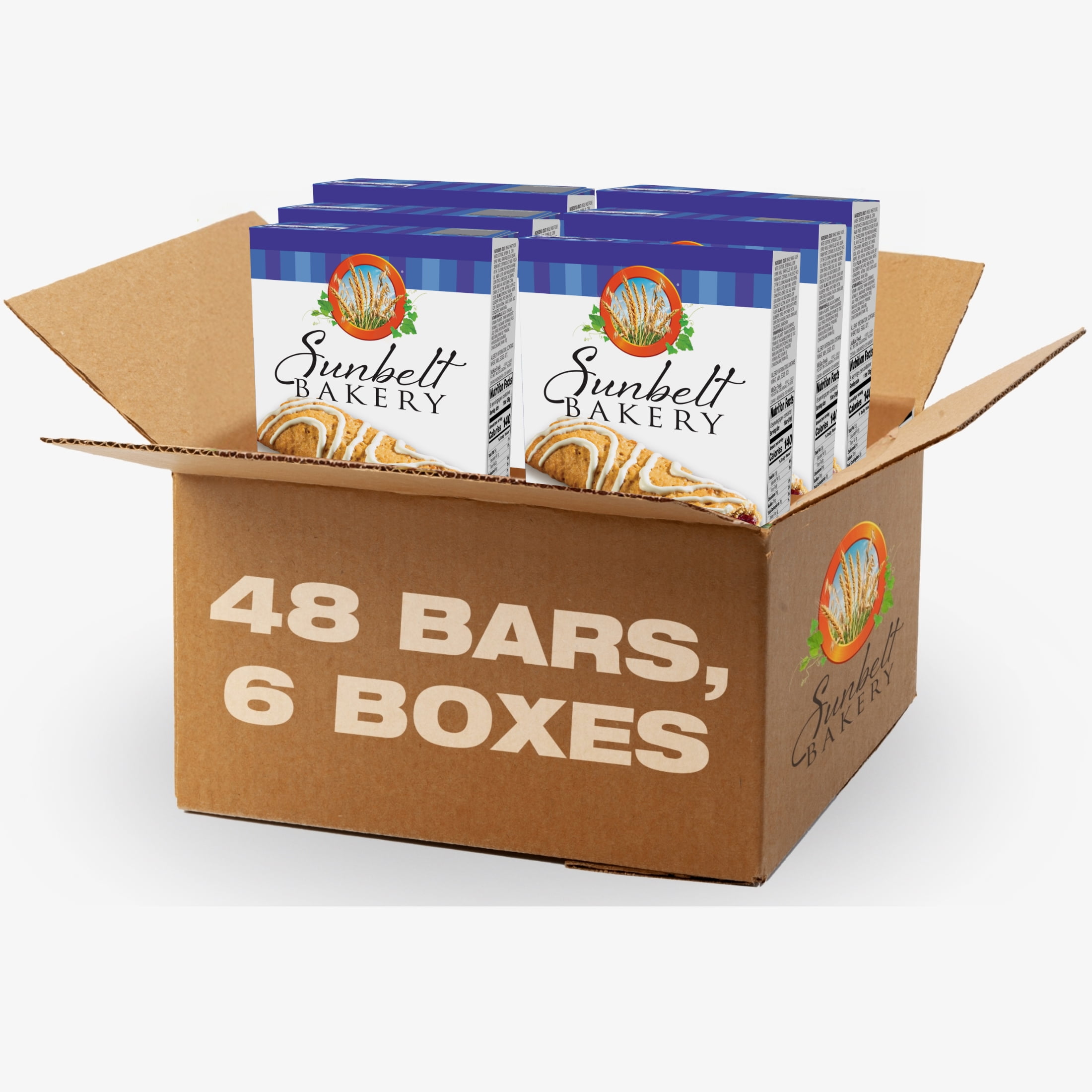 Sunbelt Bakery Blueberry Soft Baked Bars, 48 Bars (6 Boxess), 66.0 oz ...
