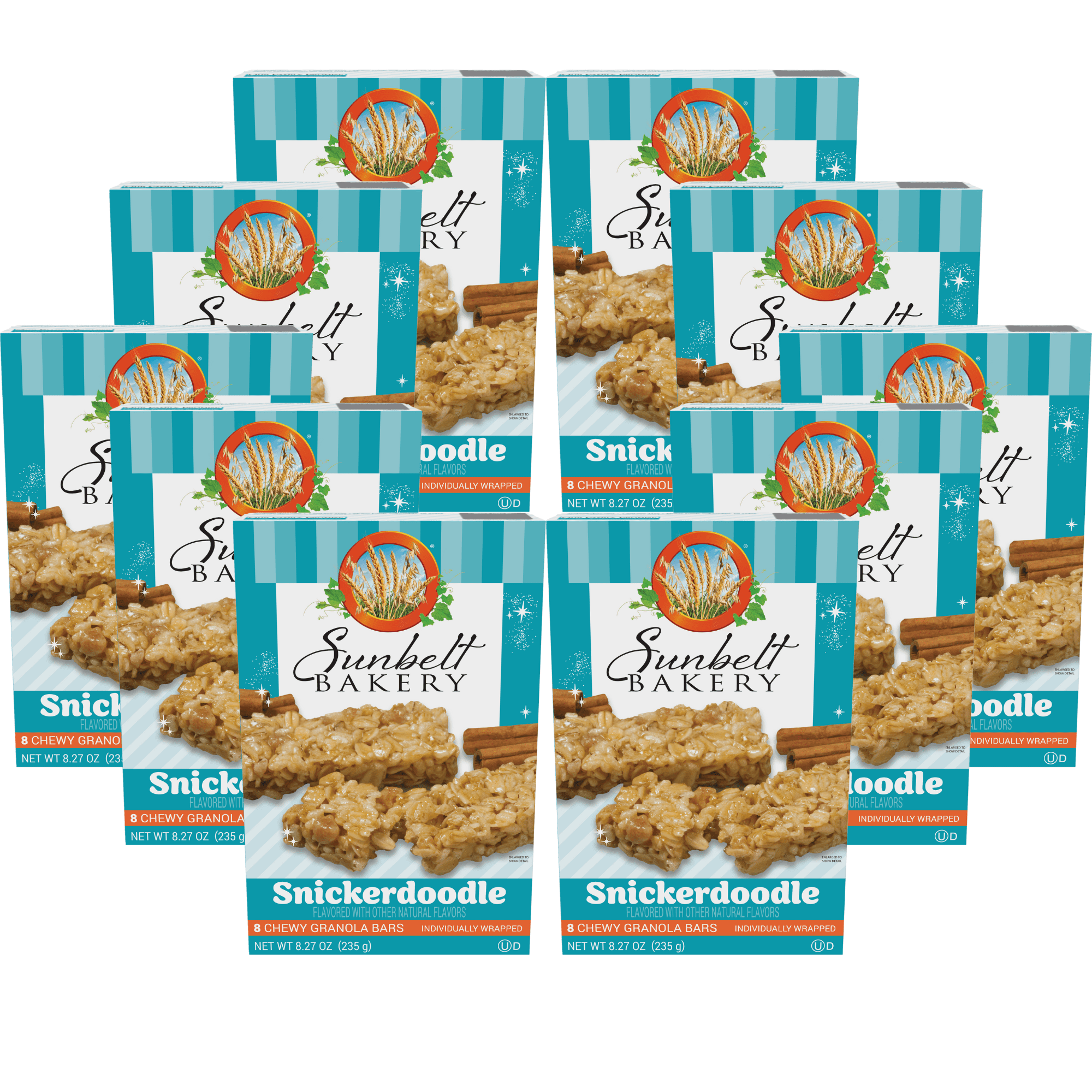 Sunbelt Bakery Snickerdoodle Chewy Granola Bars, 10 Boxes, 80 ...