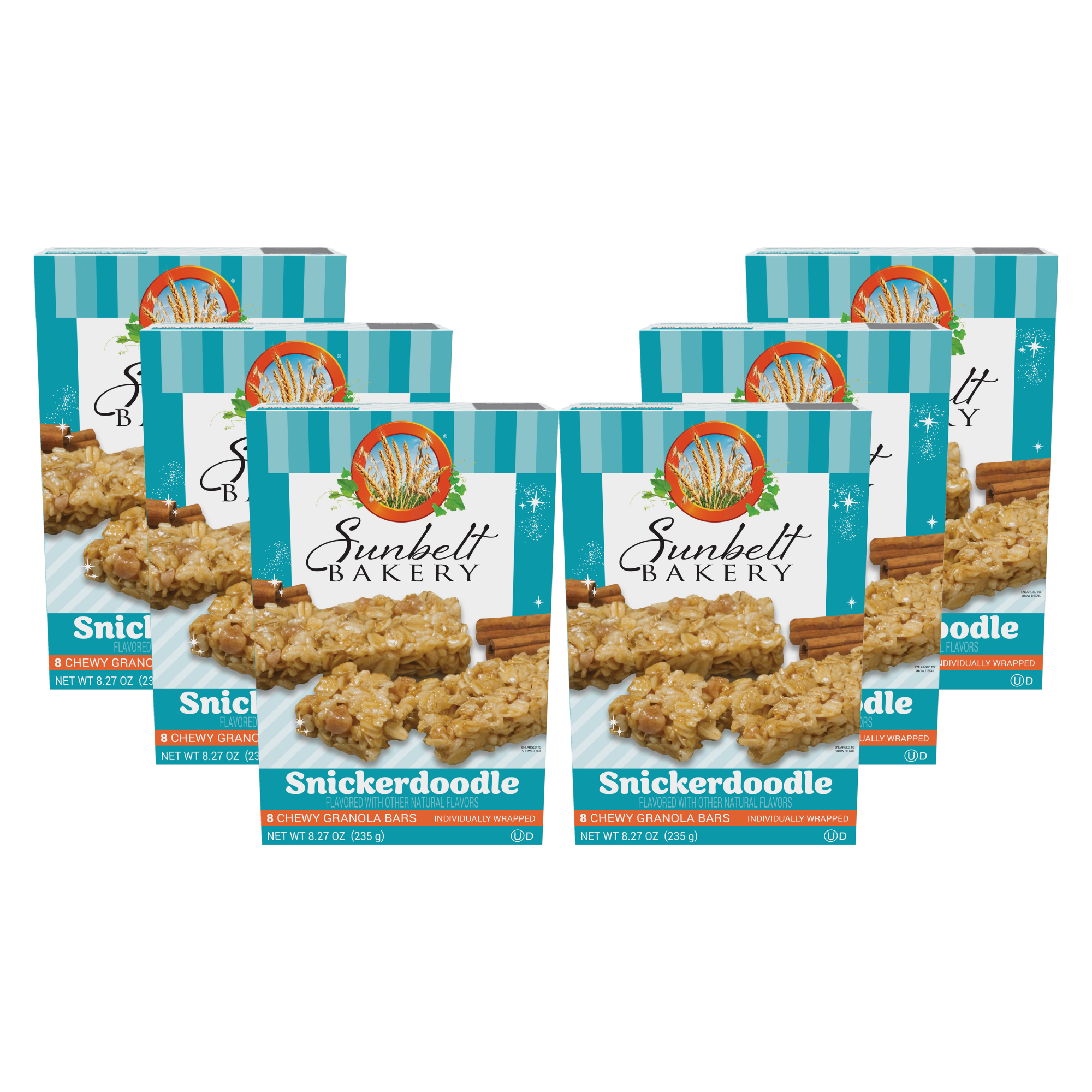 Sunbelt Bakery Snickerdoodle Chewy Granola Bars, 6 Boxes, 48 Individually Wrapped - Walmart.com
