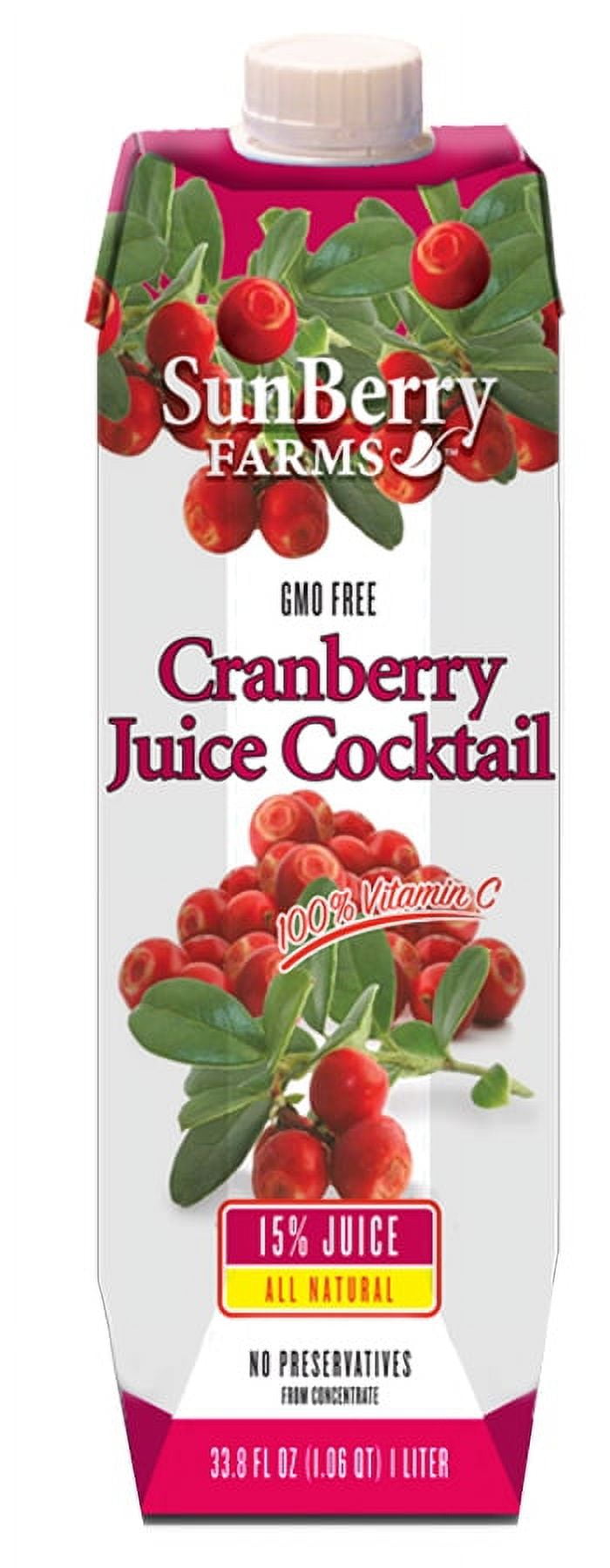 Sunberry Cranberry Juice 33.8oz - Walmart Business Supplies