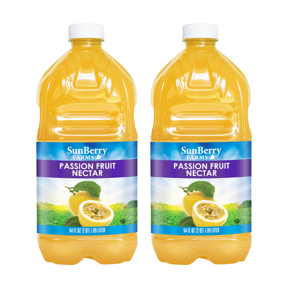 Sunberry Farms Passion Fruit Nectar, 64 Fl oz, 2 Pack - Walmart.com