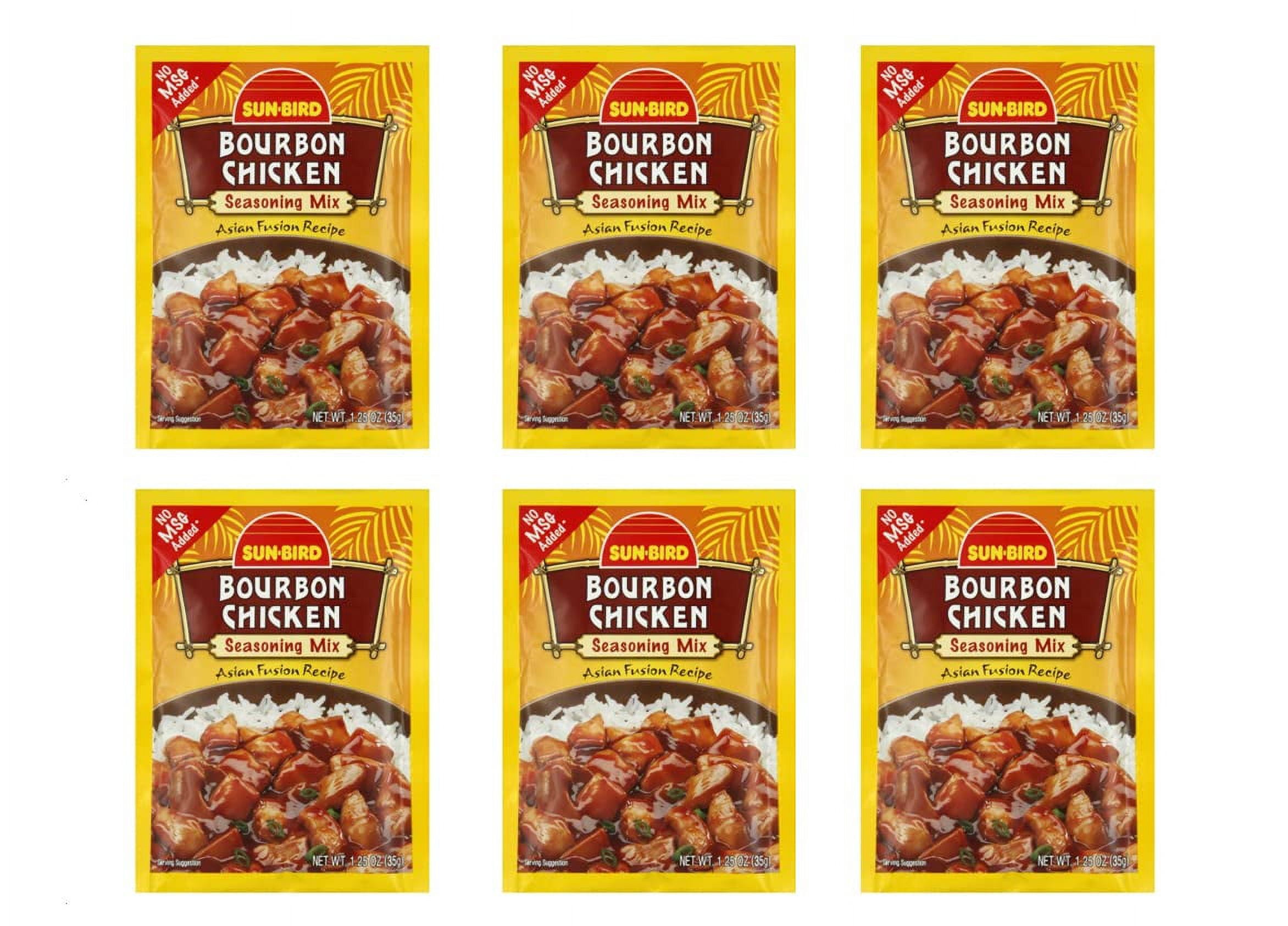 Sunbird Bourbon Chicken Seasoning YYF14 Mix, 1.25 Ounce Packets (Pack ...