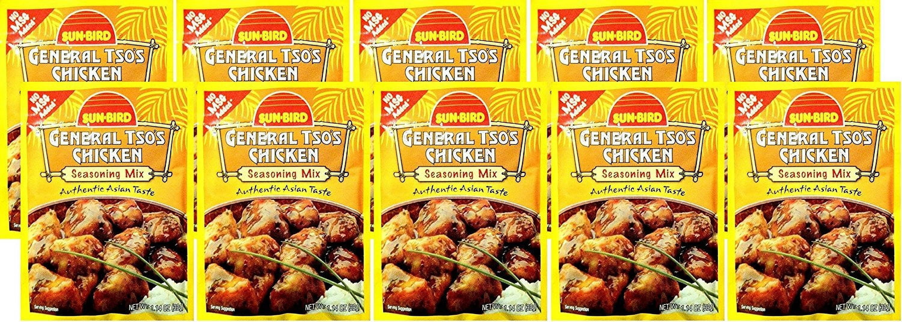 Sunbird General Tso's FEV6 Chicken Seasoning Mix, 1.14 Ounce Packet ...