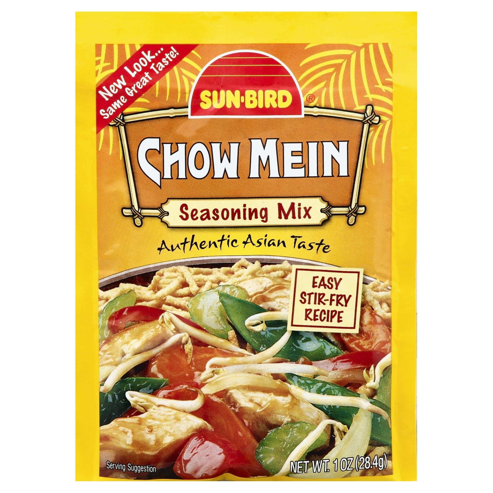 Sunbird Seasoning Mix Chow Mein 1 oz (Pack of 24) - Walmart.com
