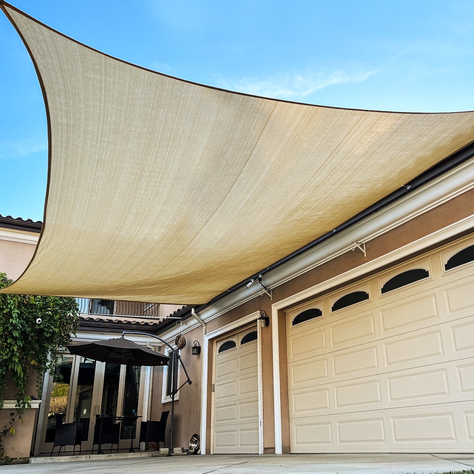 Sunbley 10' x 14' Rectangle Sun Shade Sail Canopy UV Block Sunshade ...