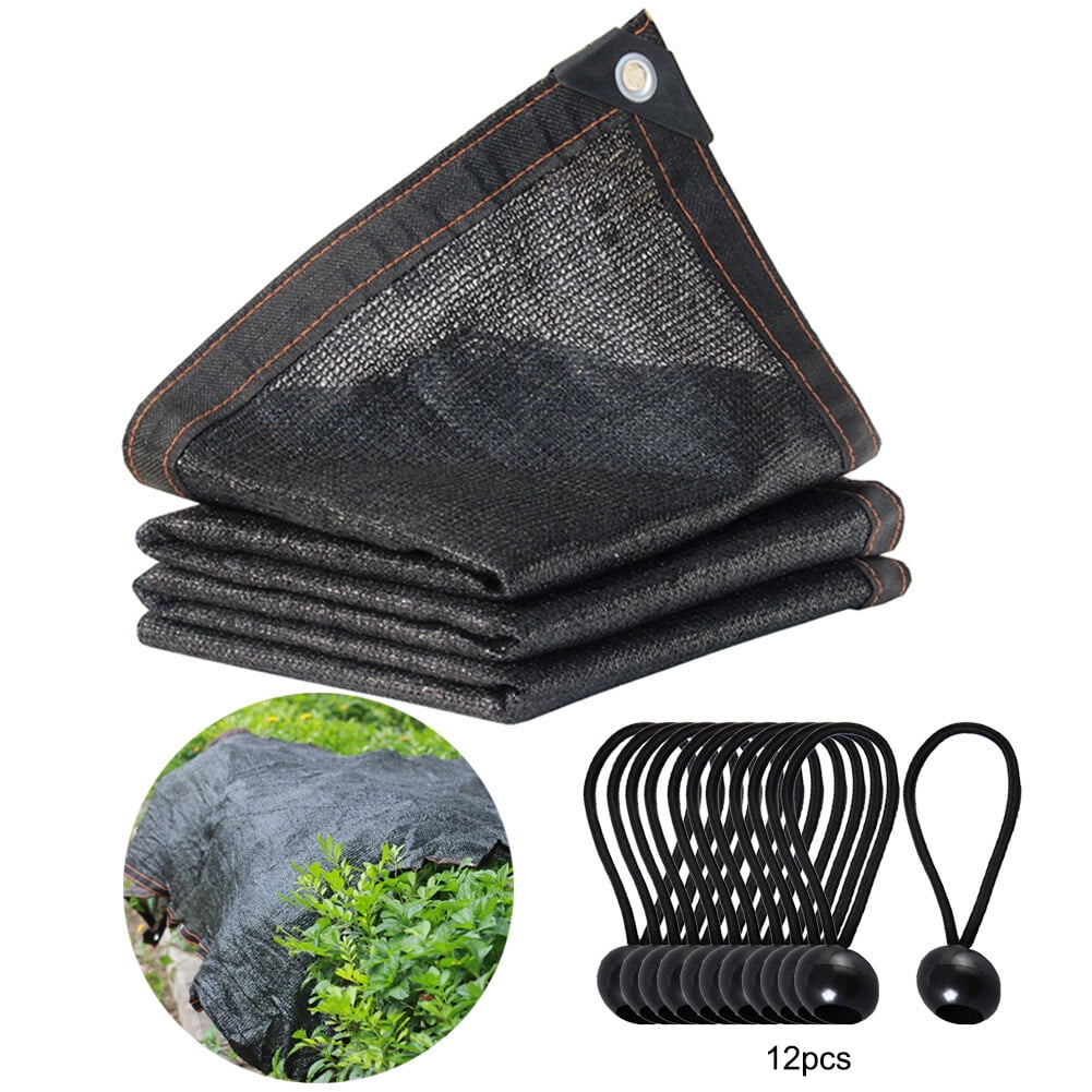 Sunblock Shade Cloth Net Black UV Resistant Garden Shade Mesh Tarp for ...