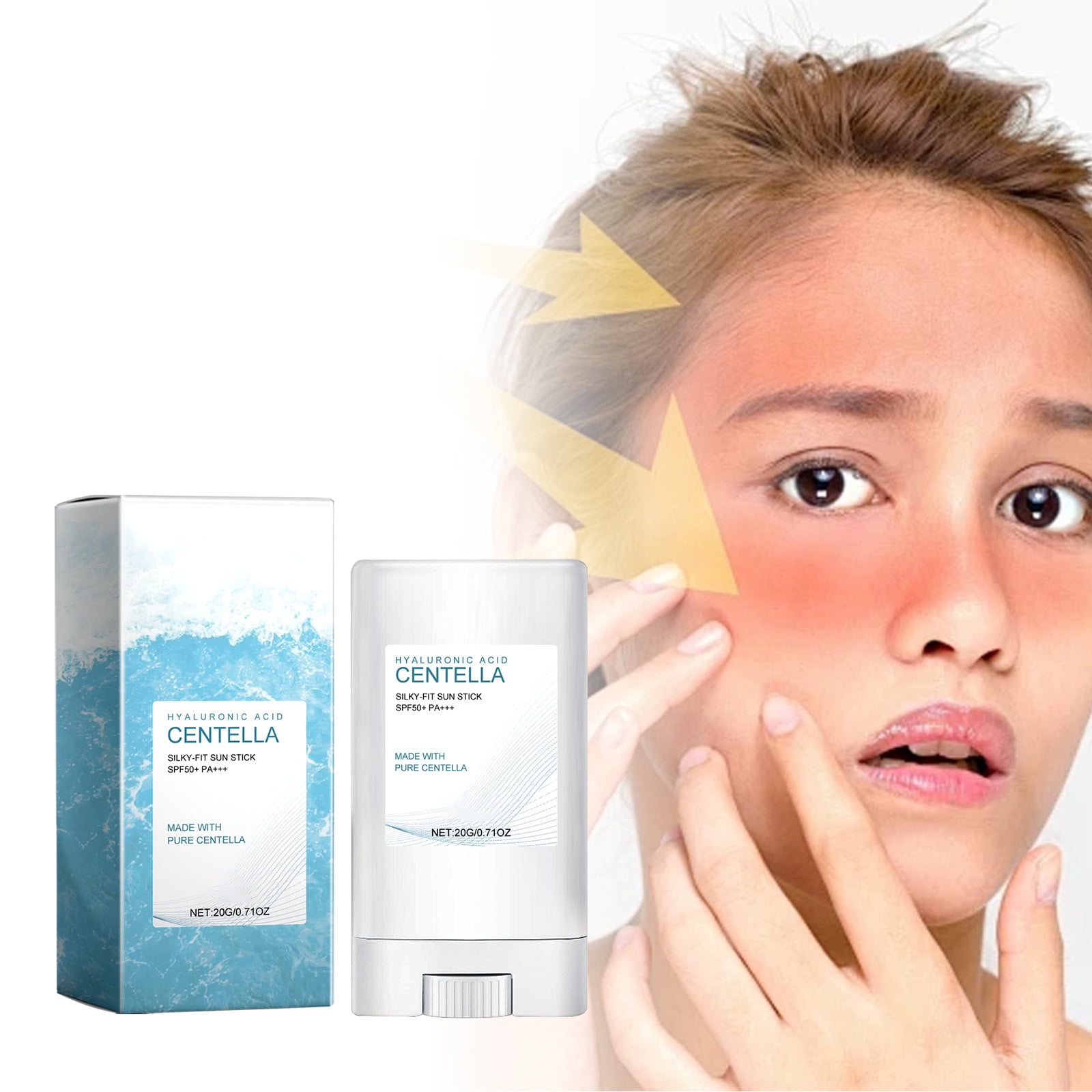 Sunblock Spf 53, SKIN 1004 Centella Hyalu Cica Silky Fit Sun Stick Sun ...