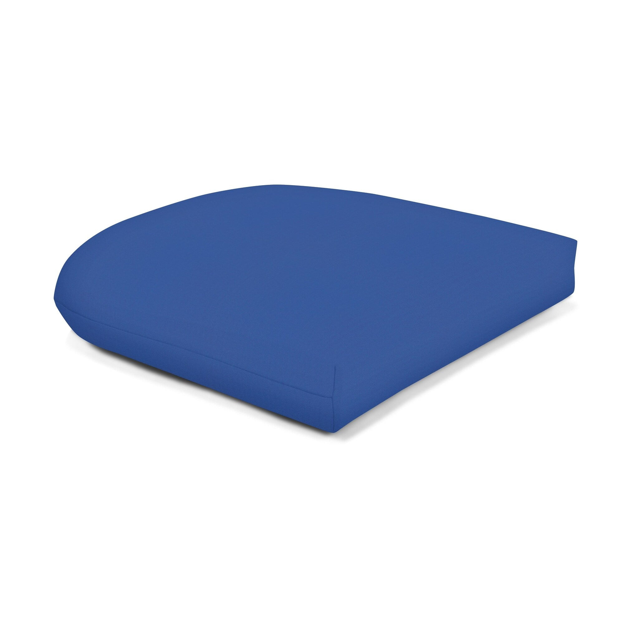 Sunbrella 18 x 18 solid fabric curved back seat cushion Canvas True ...