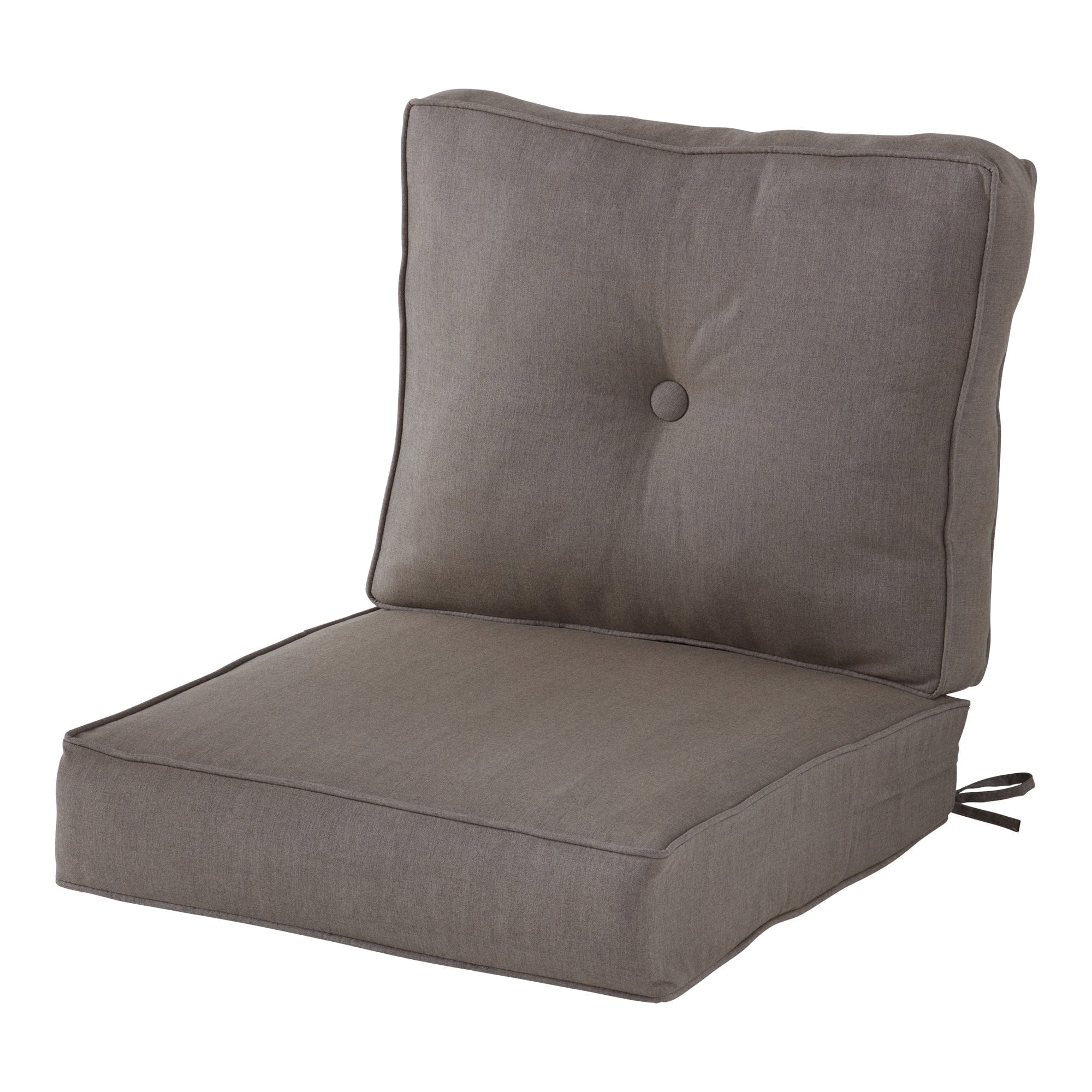 Sunbrella 2-Piece Outdoor Deep Seat Cushion Set in Cast Shale - Walmart.com