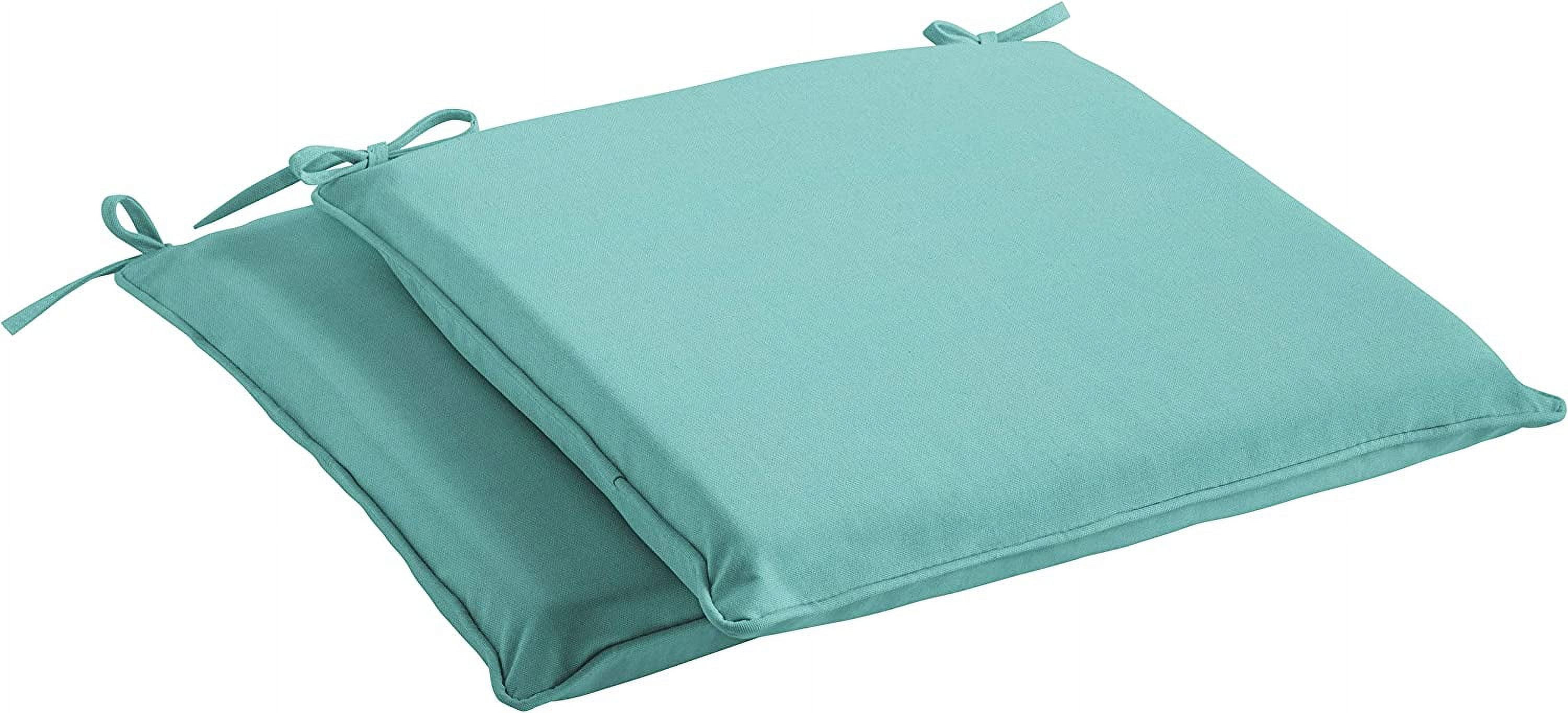 Sunbrella Indoor/Outdoor Cushion Corded Chair Pad Set, 19 in x 19 in x ...