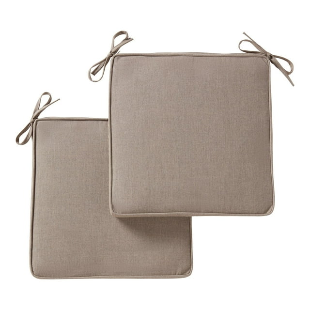Sunbrella Outdoor Square Chair Pad (2-Pack), Cast Shale - Walmart.com