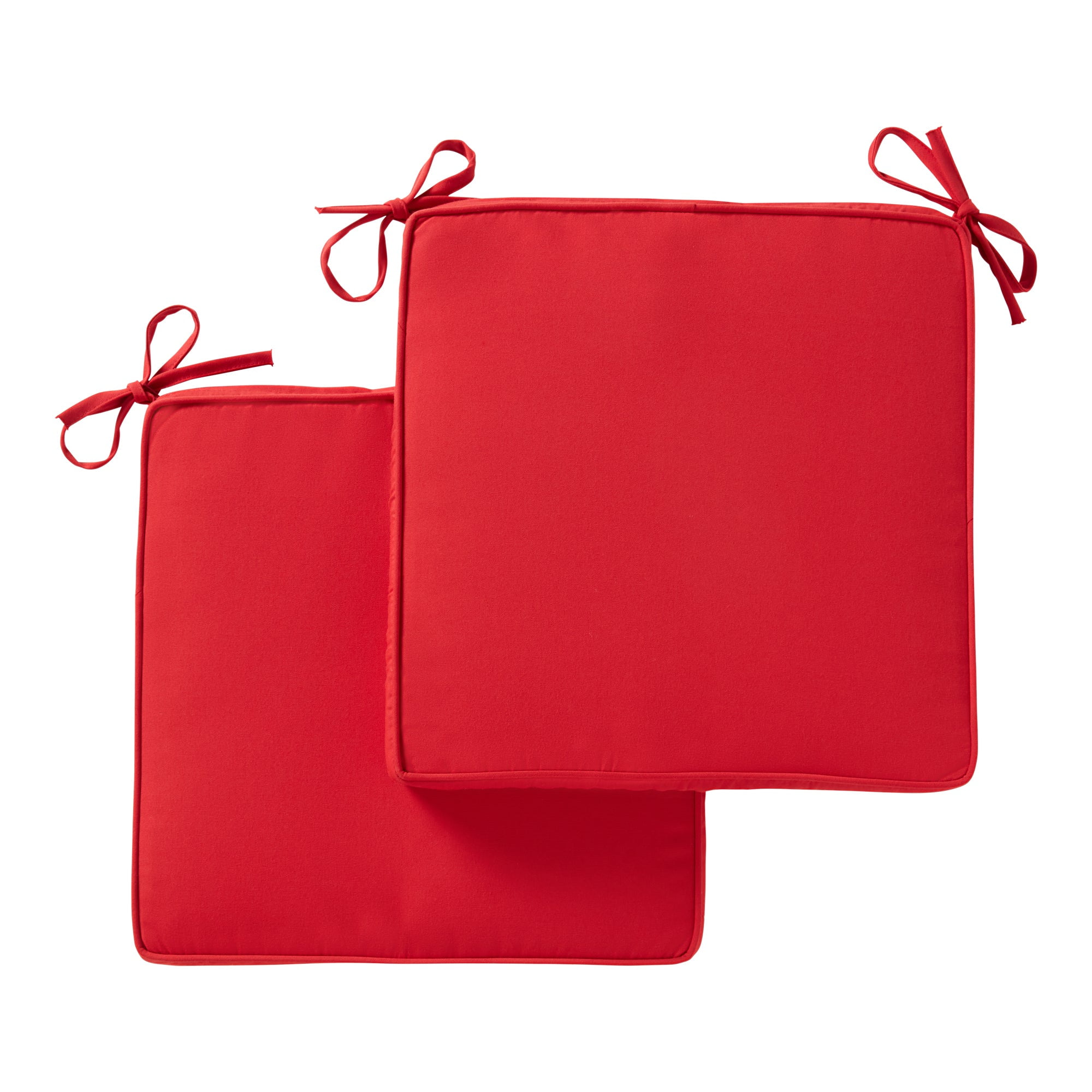 Sunbrella Outdoor Square Chair Pad (2-Pack), Jockey Red - Walmart.com