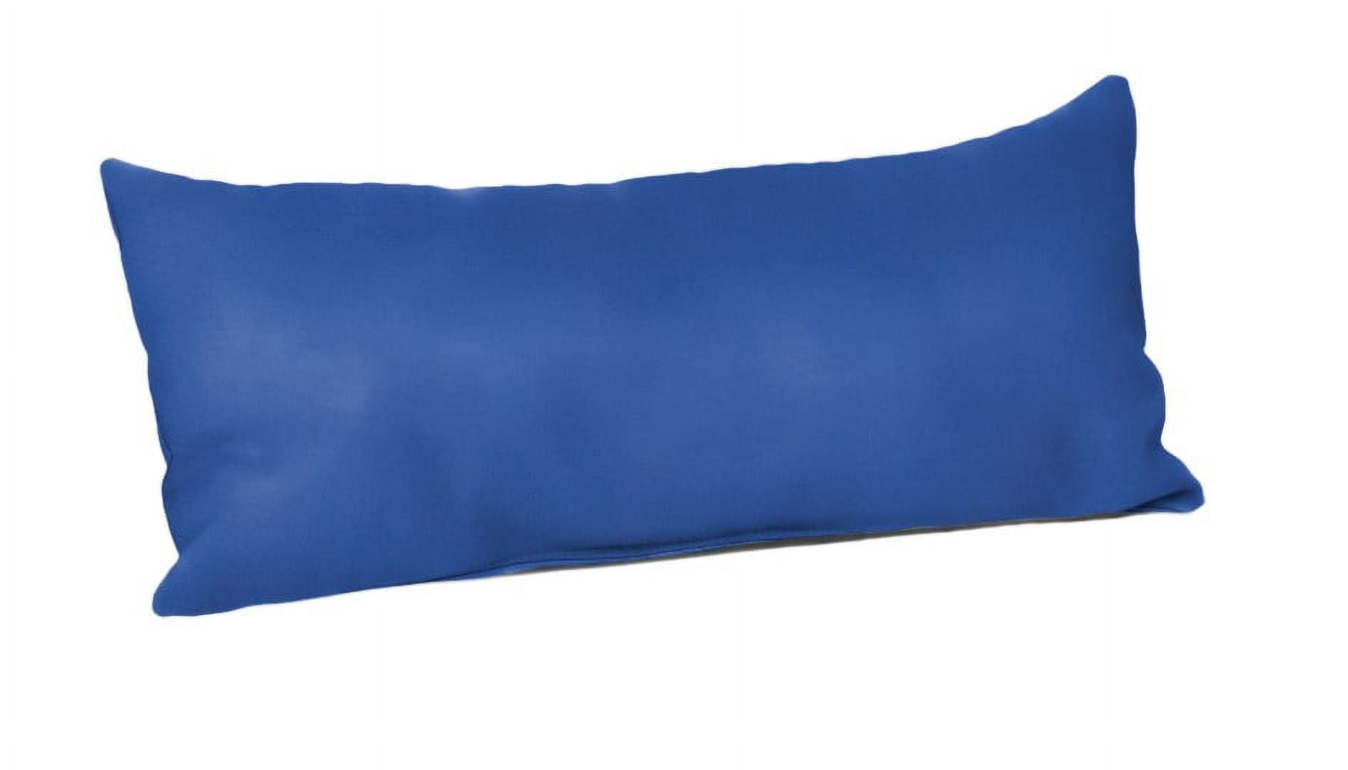 Sunbrella Rectangle 22 x 9 in. Throw Pillow - Canvas True Blue ...