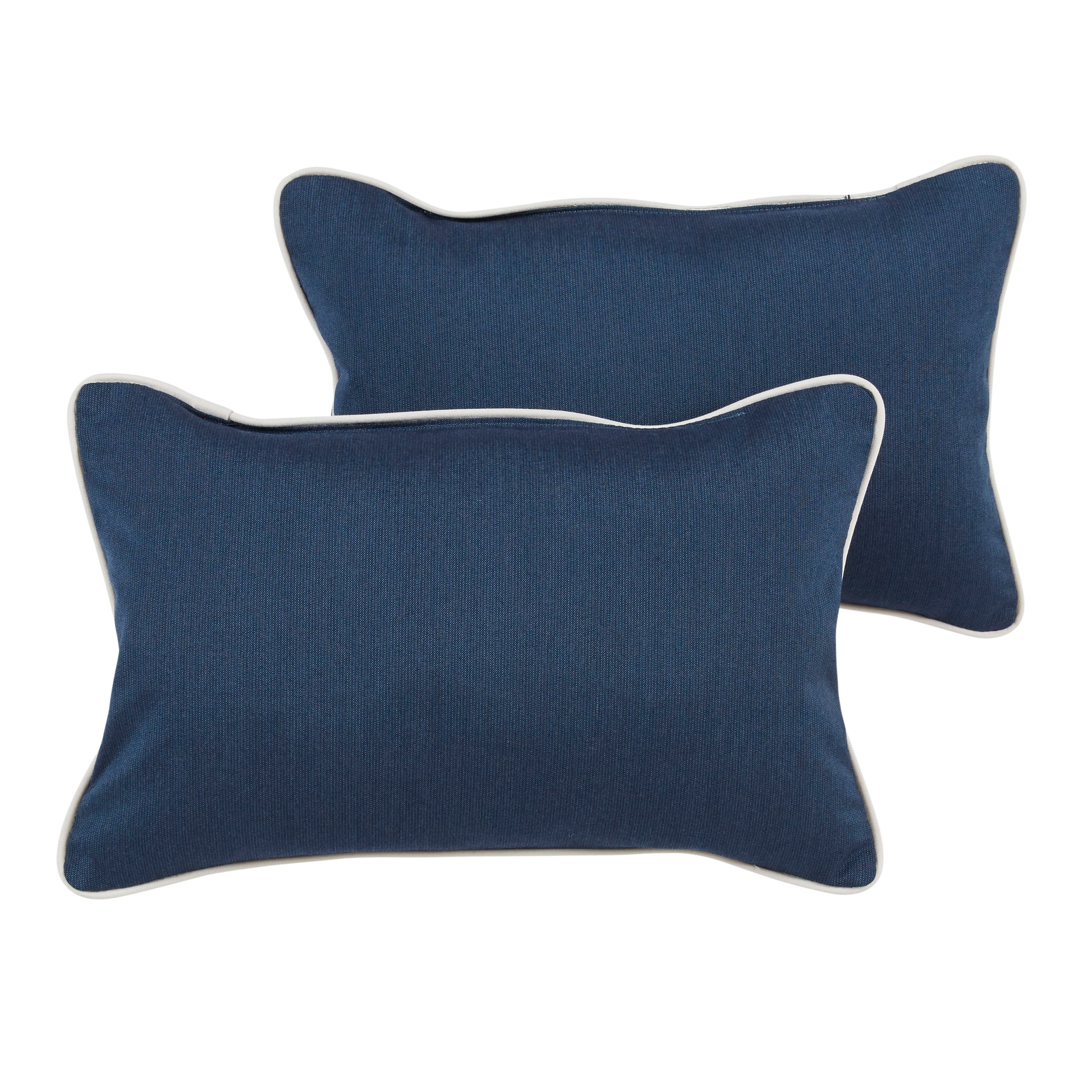 Sunbrella Spectrum Indigo/ Canvas Natural Corded Indoor/ Outdoor ...