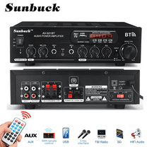 Sunbuck 2000W 2 Channel Bluetooth 5.0 Power Amplifier, Audio Receiver with FM and AUX for Home ...