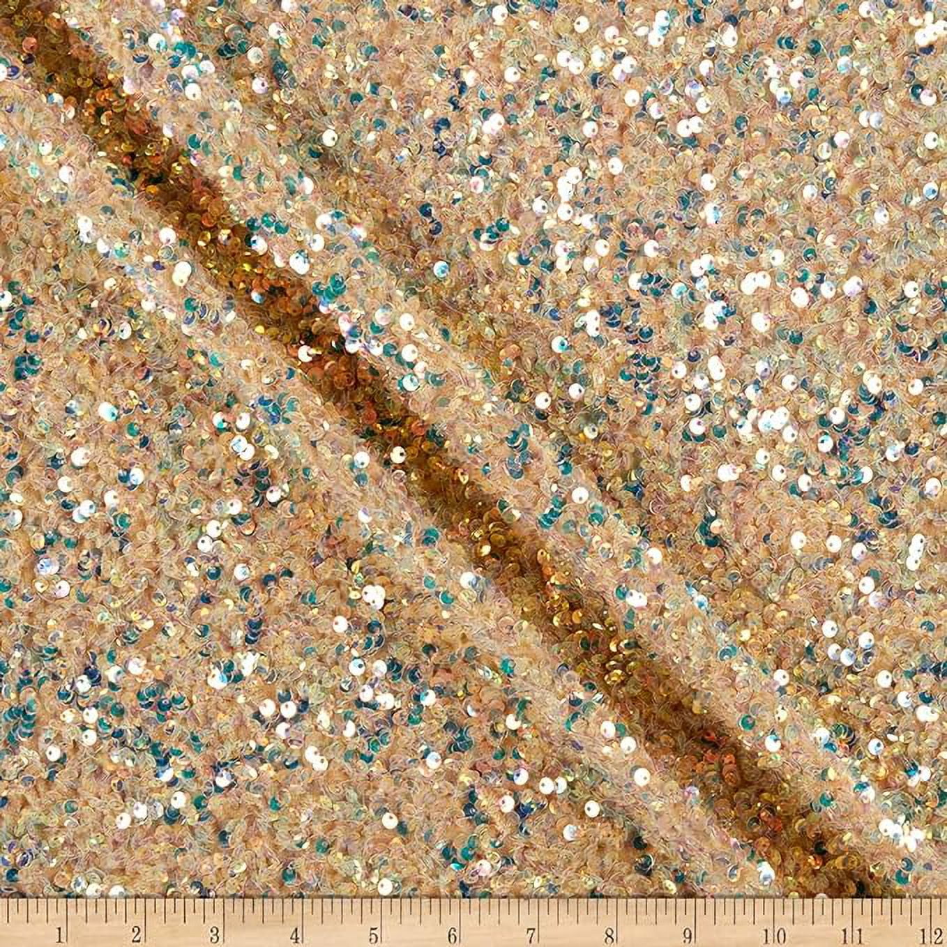 Sunburst Stretch Velvet Sequin Fabric, Glitter Spandex Material – Ideal ...