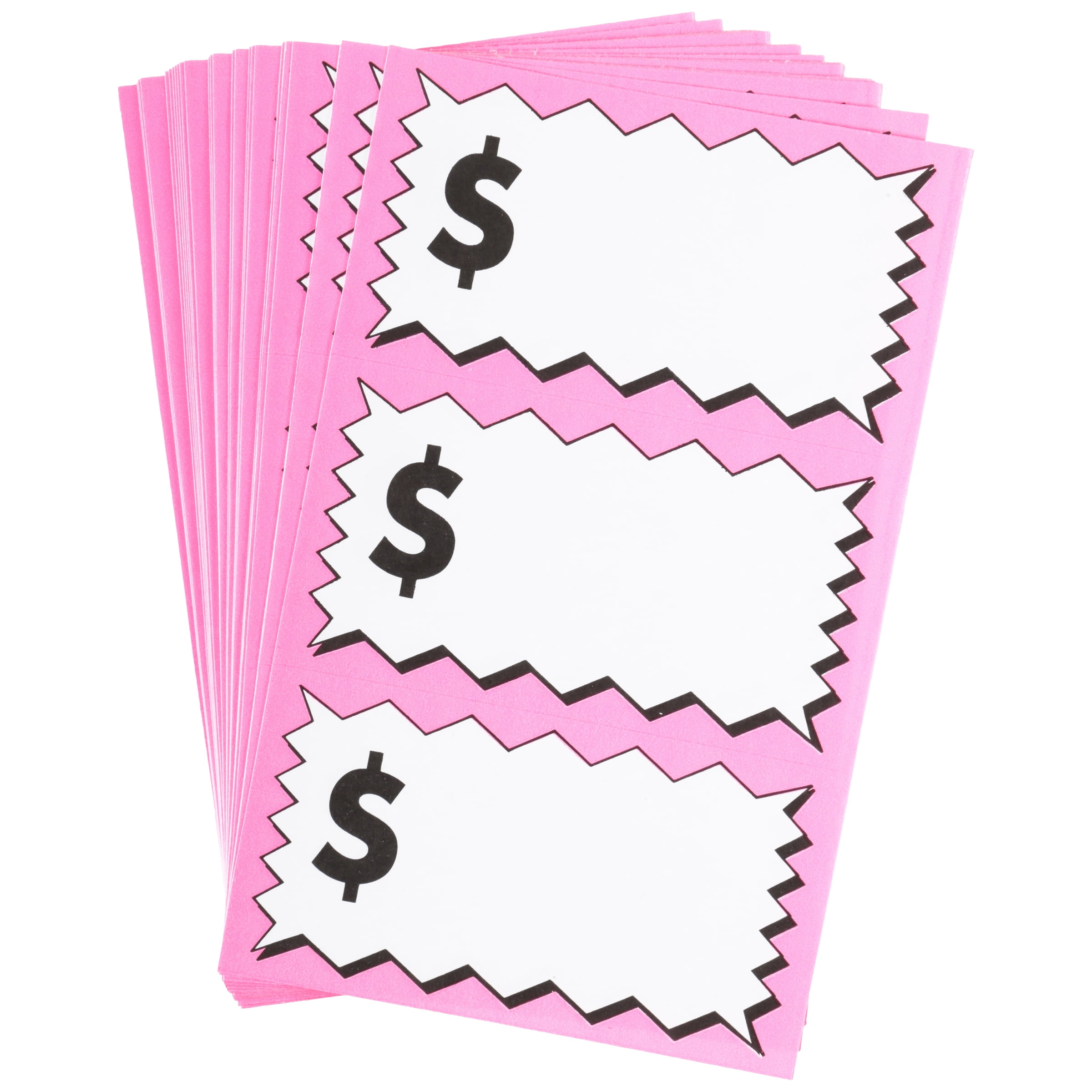 Sunburst Systems Large Pink Pricing Labels 75 ct Pack - Walmart.com