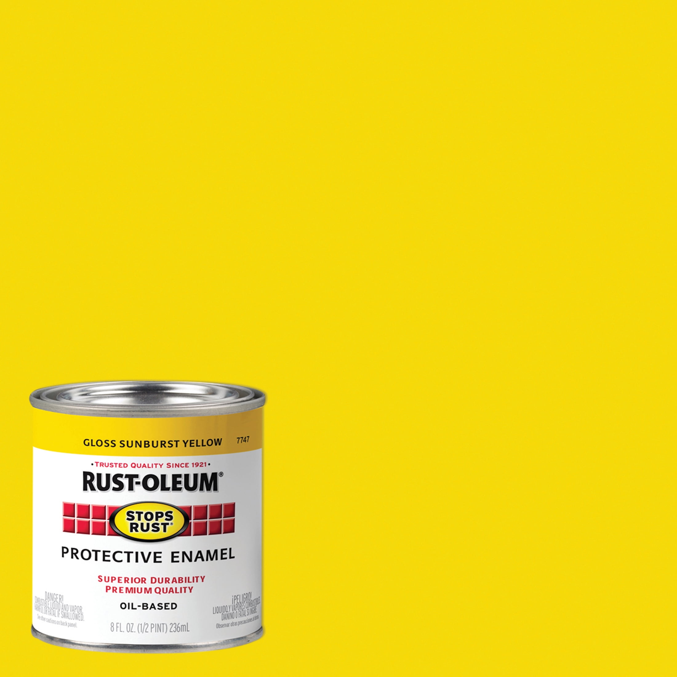 Sunburst Yellow, Rust-Oleum Stops Rust Gloss Protective Enamel Paint ...
