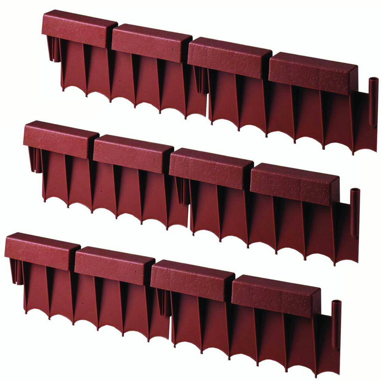 Suncast Resin Brick Border Edging, Weatherproof, Easy Installation, 12 ...