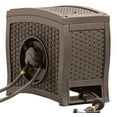Suncast 125 ft. AquaWinder Auto Rewind Resin Free-Standing Hose Reel ...