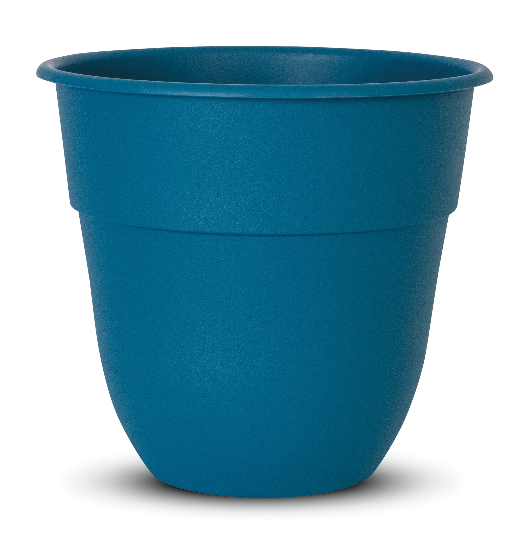 Suncast 15-inch Indoor/Outdoor Resin Flower Planter, Aruba Blue ...