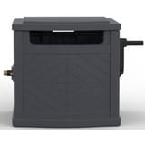 Suncast 150ft. Garden Hose Hideaway Reel, Outdoor Storage Box, Gray ...