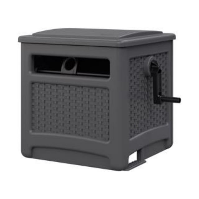 Suncast 225 ft. Smart Trak Hideaway Hose Reel with Auto Rewind, Brass ...