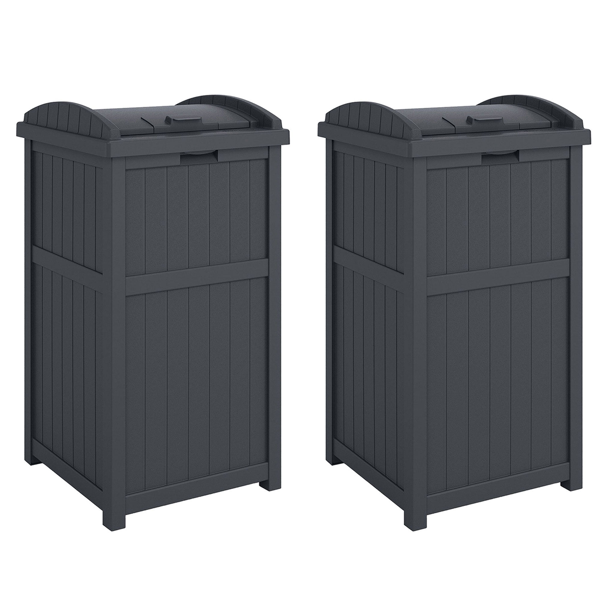 Free Shipping! Suncast 30-Gallon Hideaway Outdoor Trash Bin for Deck ...
