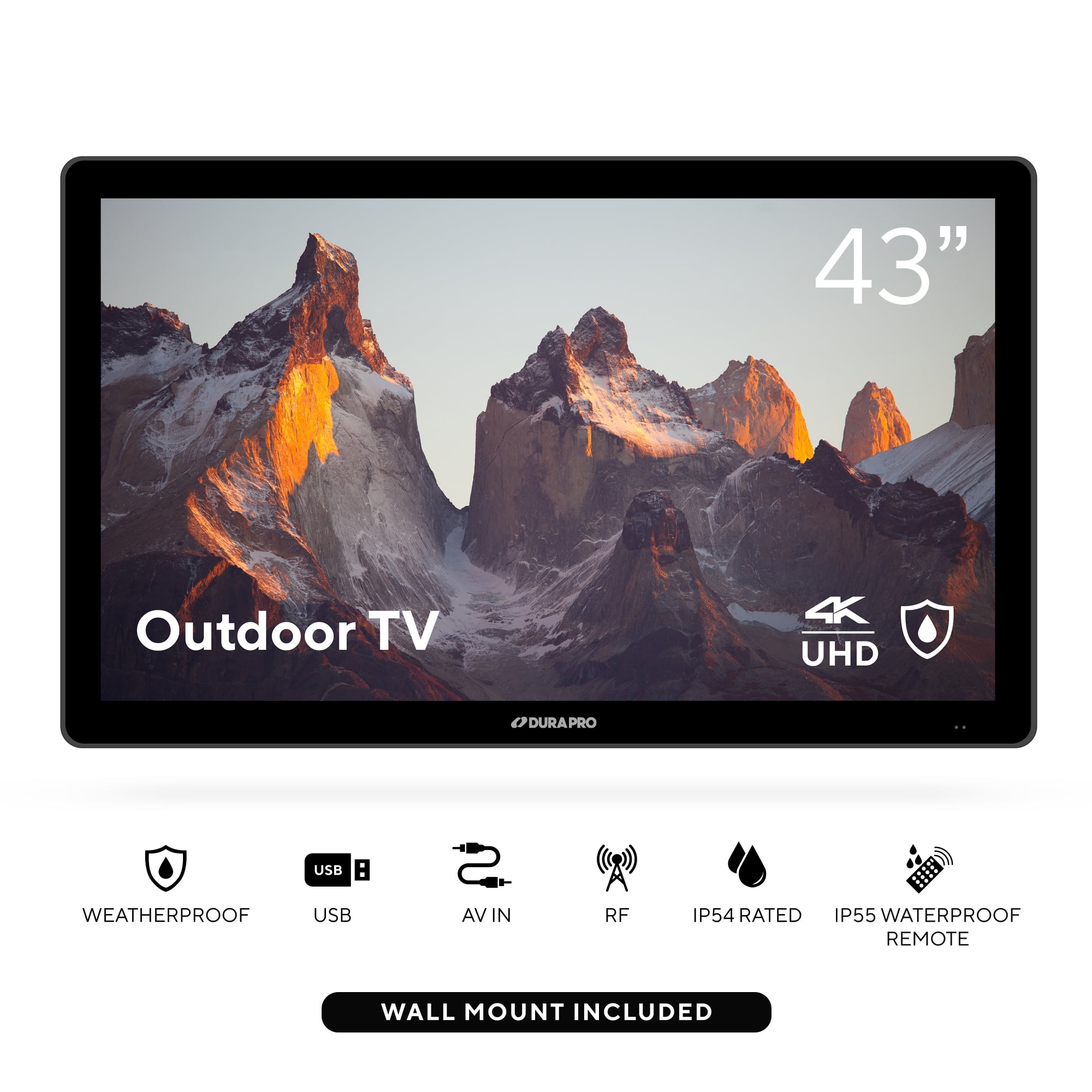 "Suncast 43"" Weather Resistant 4K UHD LED Patio TV with Waterproof ...