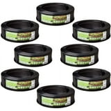 Suncast 20ft Eco Edge Plastic Edging Roll with 2 Connectors, 5-Inch, 4 ...