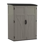 Suncast 54 Cu Ft Vertical Shed Outdoor Storage for Patio and Garage ...