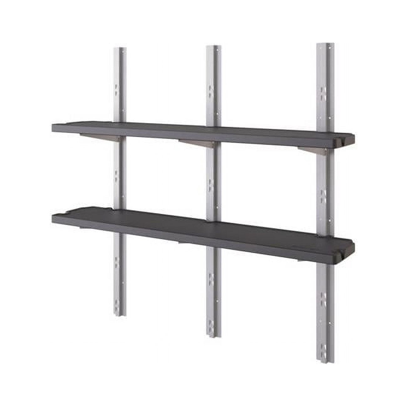 Suncast Resin Shed Storage Shelf Kit, Black, 2 Shelves with 50lb ...