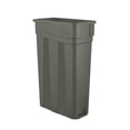 Suncast Commercial Narrow Rectangular Resin Trash Can, 23 Gallons, 30"H ...