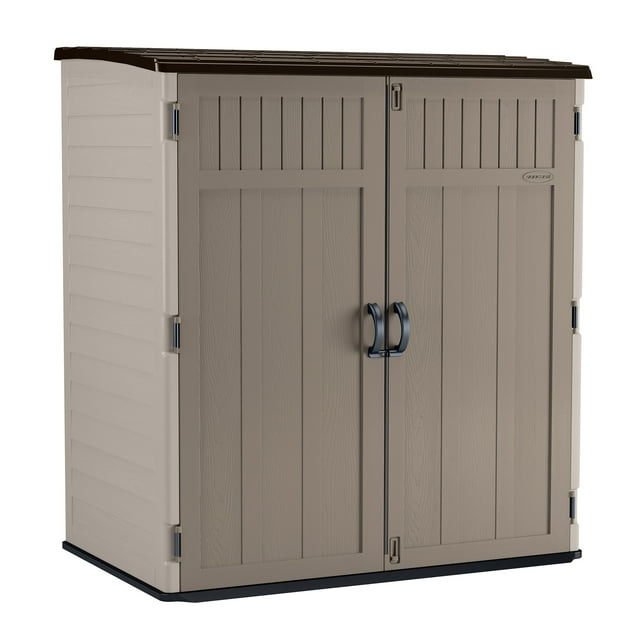 Suncast Extra-Large Vertical Storage Shed, All-Weather Outdoor Backyard ...
