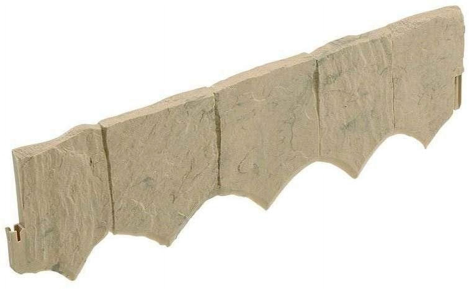 Suncast Flagstone Border Edging - Natural Flagstone Appearance for ...
