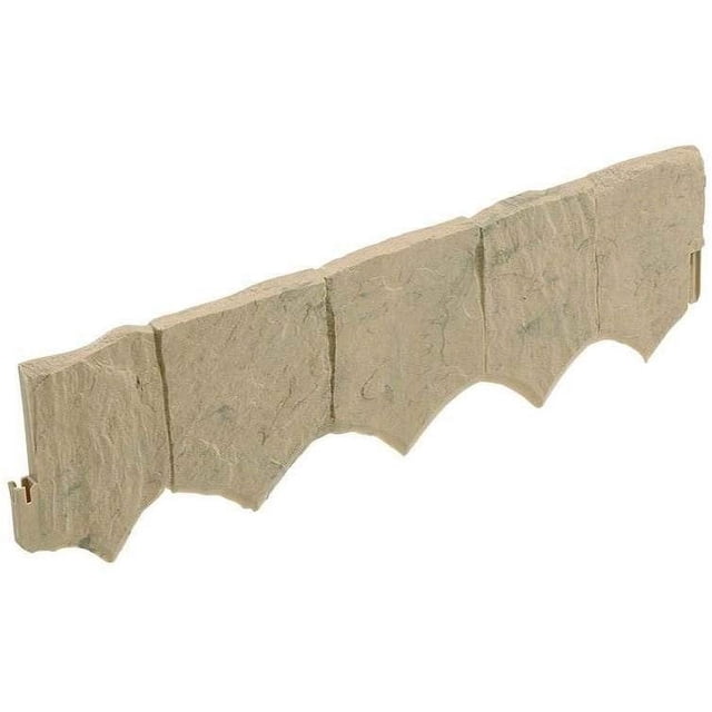 Suncast Flagstone Border Edging - Natural Flagstone Appearance for ...