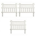 Suncast Outdoor Garden Grand View Fence Border Panels, 3-Pack, White ...