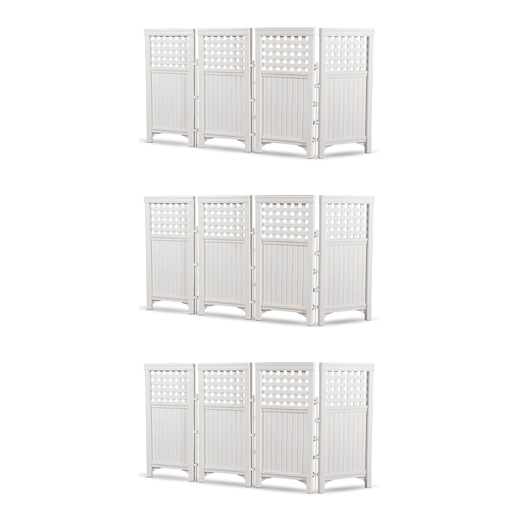 Suncast Privacy Screen Enclosure for Patio and Backyard, Outdoor Garden ...
