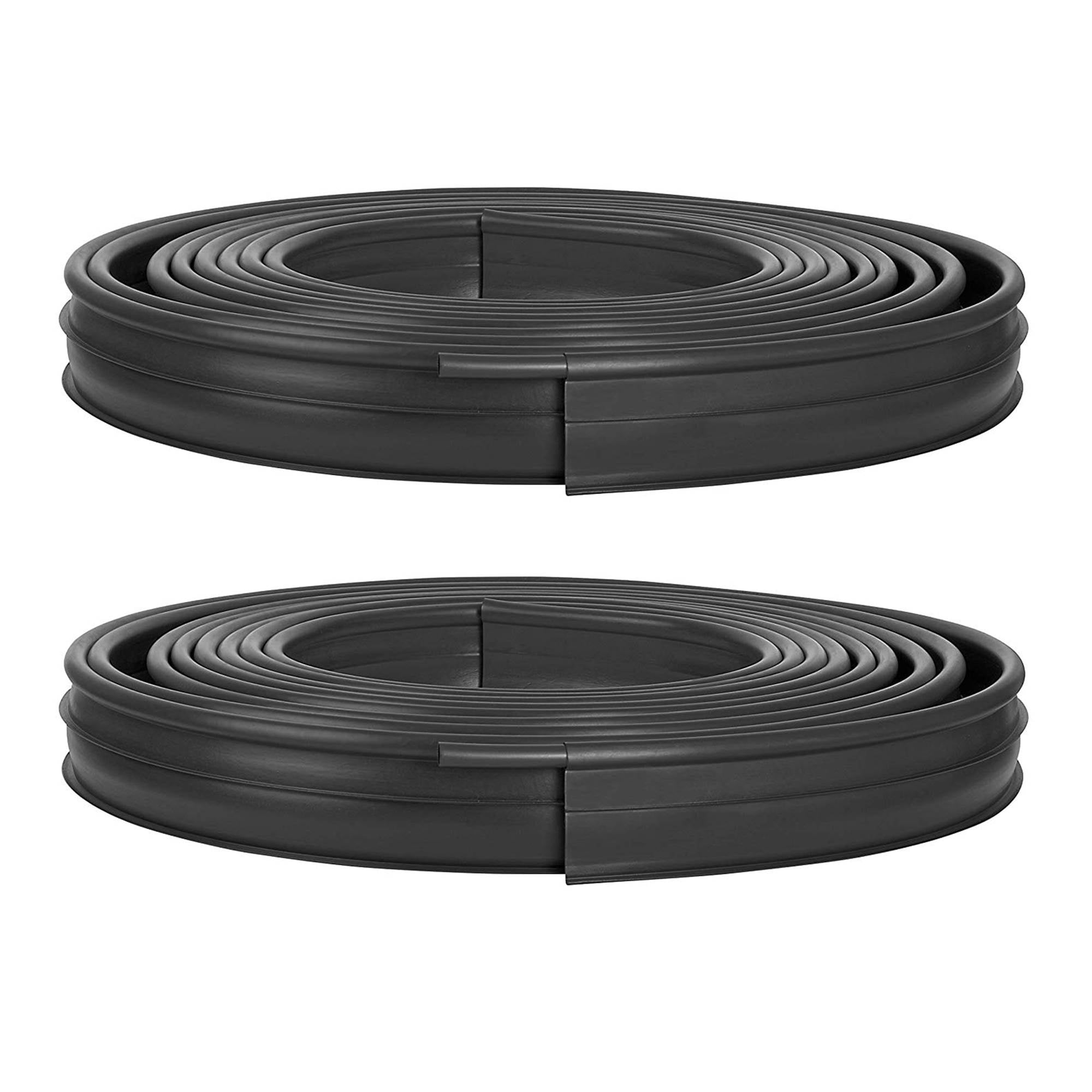 Suncast Professional Grade Dig In 60 Foot Landscape Edging Roll, Black ...