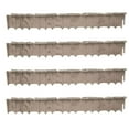 Suncast Quick Edge 35 Inch Single Strip Resin Lawn Edging, Flagstone (4 ...