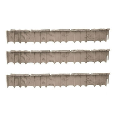 Suncast Landscape Border Decorative Natural Stone Edging, 12" Sections ...