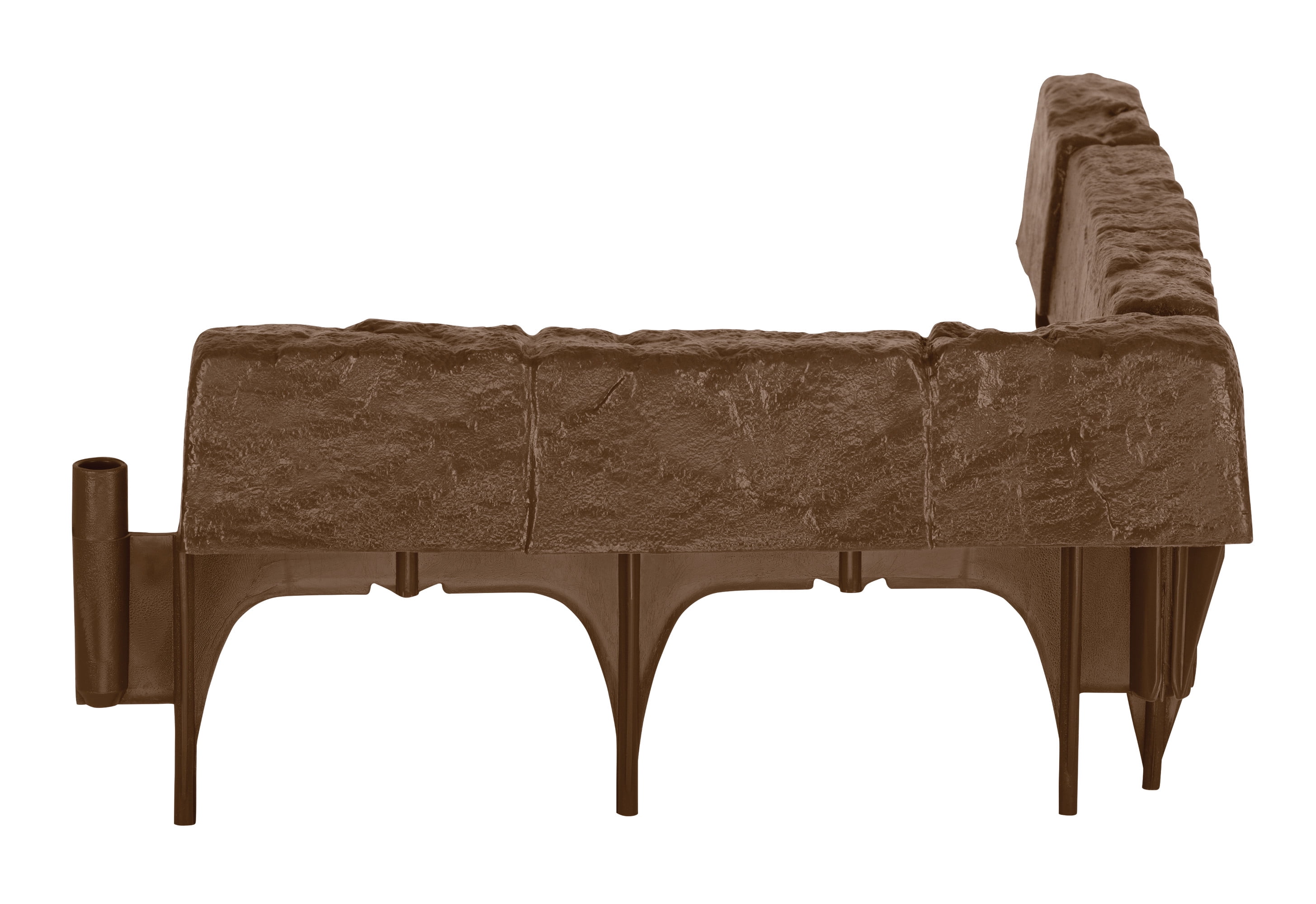 Suncast Resin Lawn Garden Edgers, Border Stone Edging, Brown, BSE10BR ...