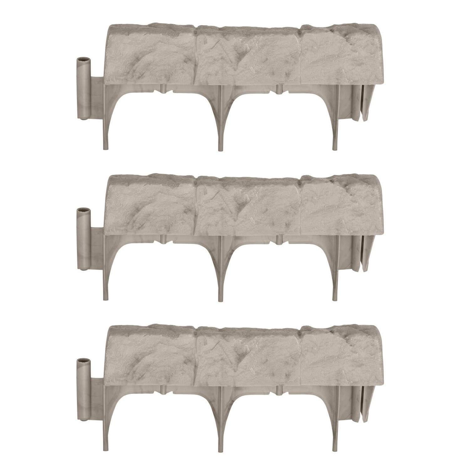 Suncast Water Resilient Landscape Design Border, 12 Inch Sections ...