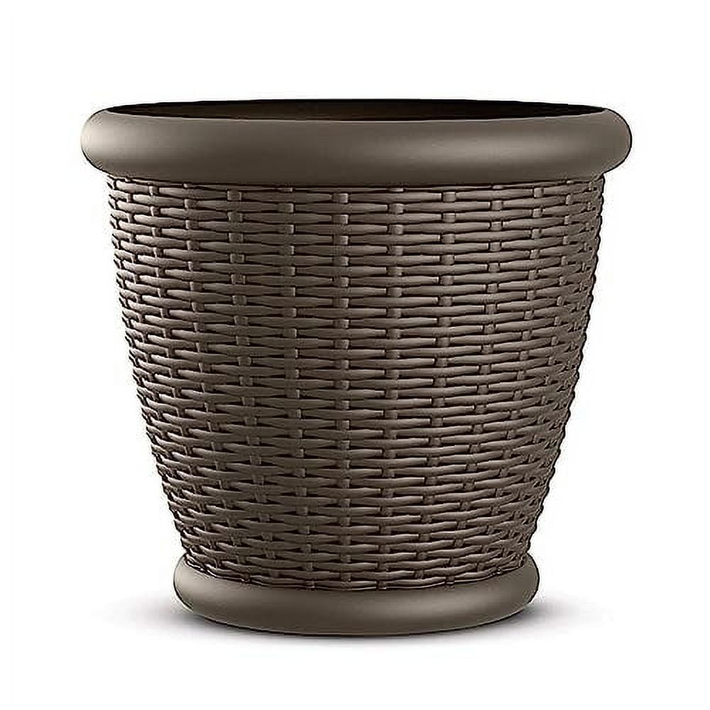 Suncast Willow 18 Inch Diameter Durable and Lightweight Decorative ...