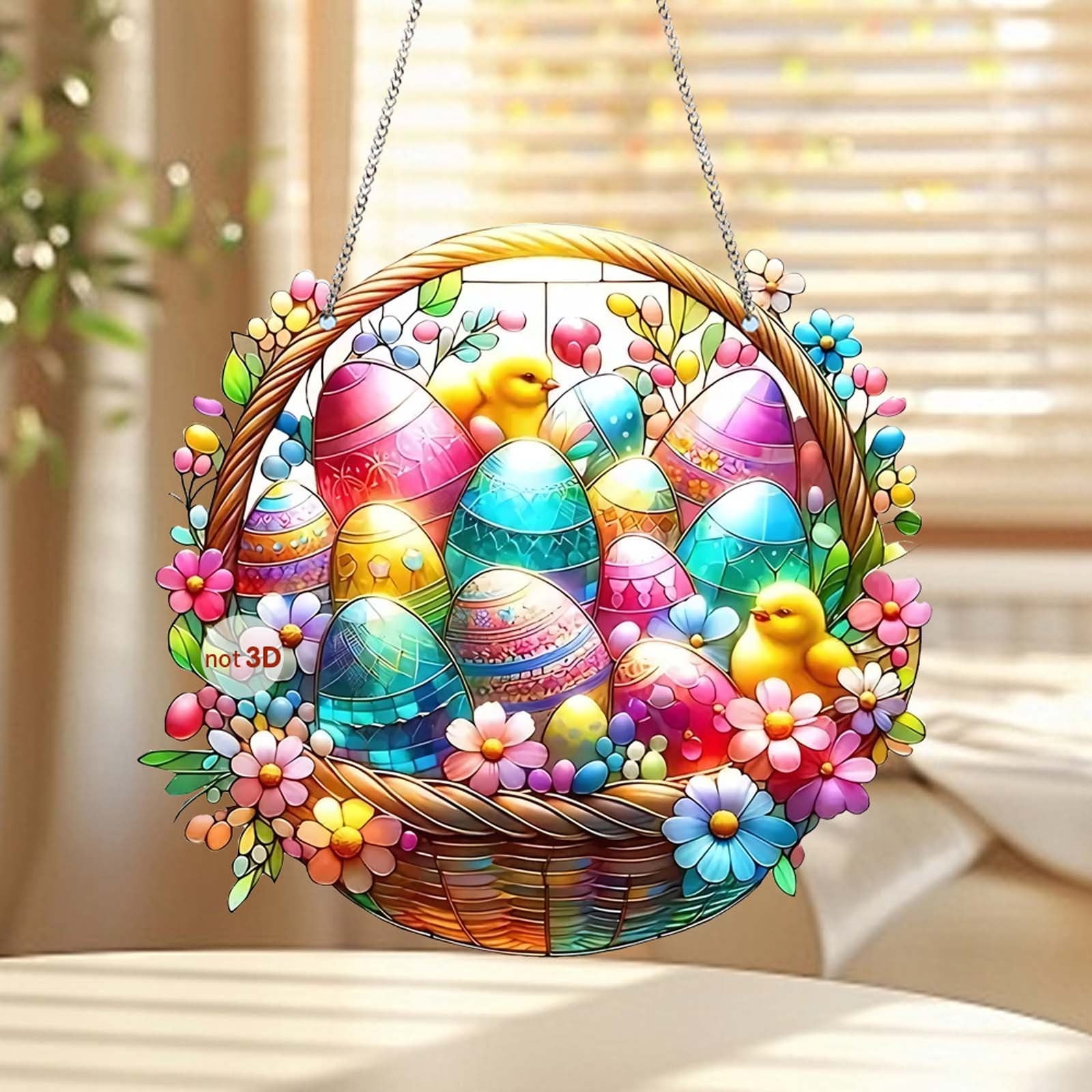 Suncatcher Easter Eggs,Easter Eggs Ornaments Large,Easter Suncatchers ...