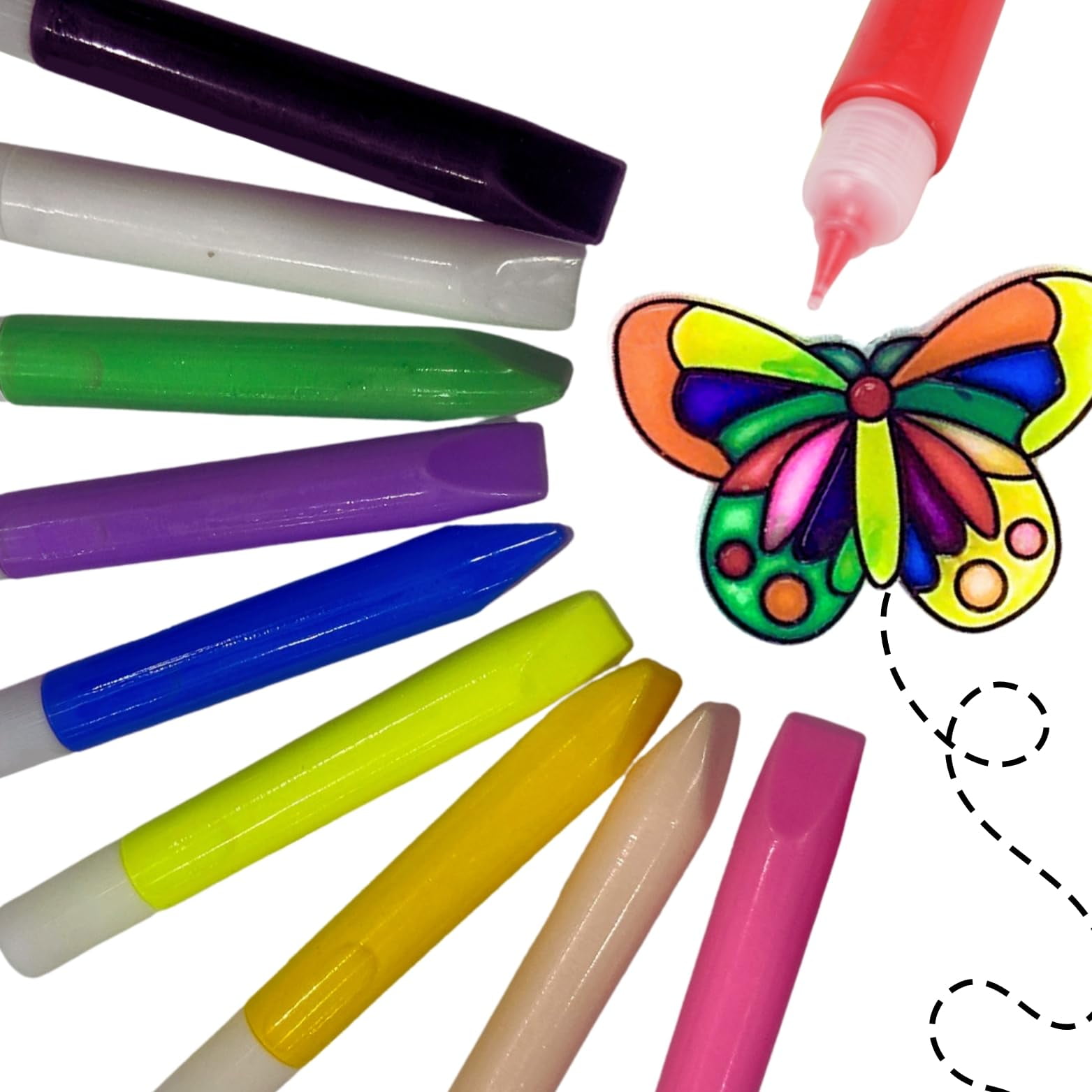 Suncatcher Paint - 10 Suncatcher Paint Pens Stained Glass Paint Window ...