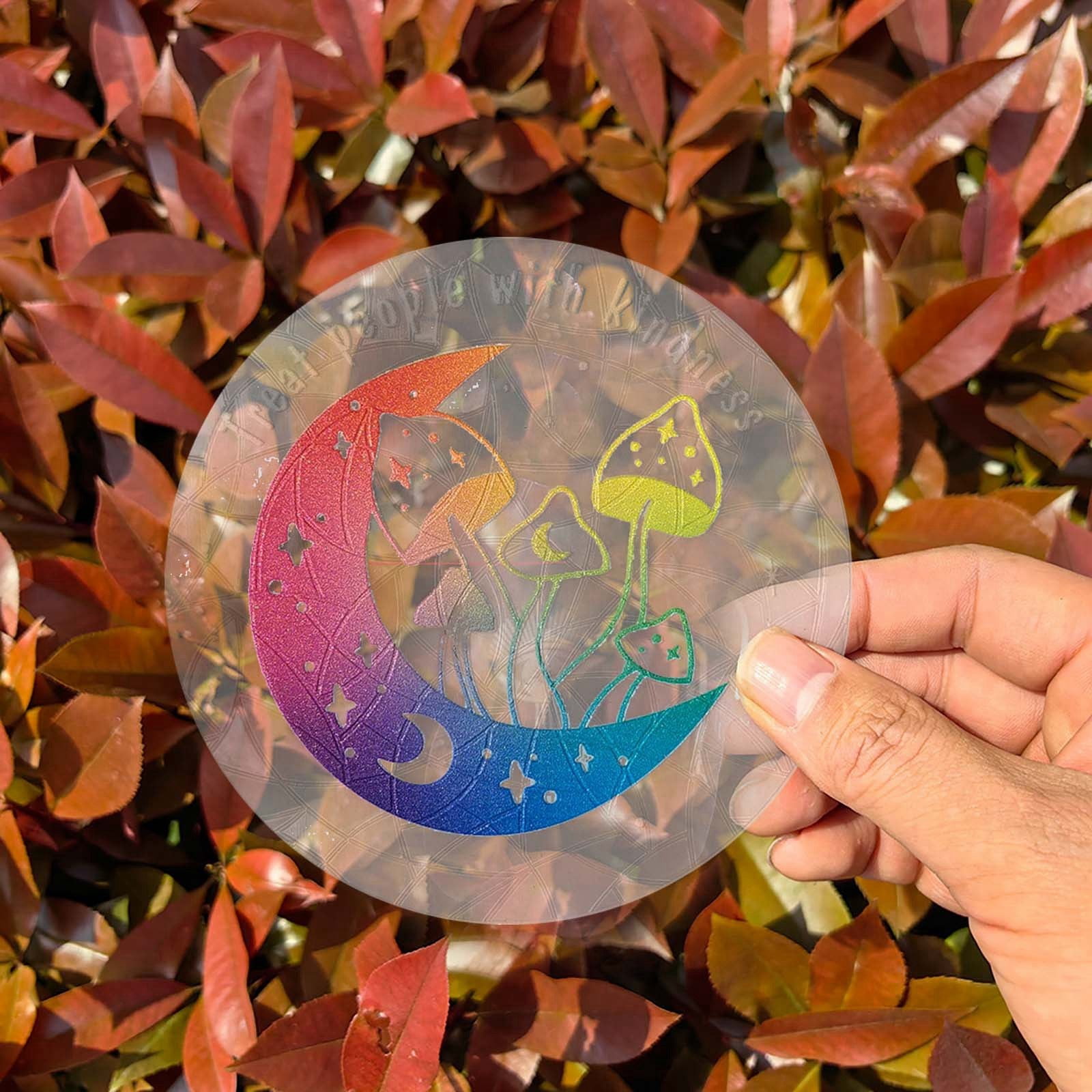 Suncatcher Rainbow Static Glass Sticker Collision Prevention Sticker ...